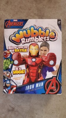Wubble Rumblers Marvel Avengers Iron Man Superhero Action Inflatable ...