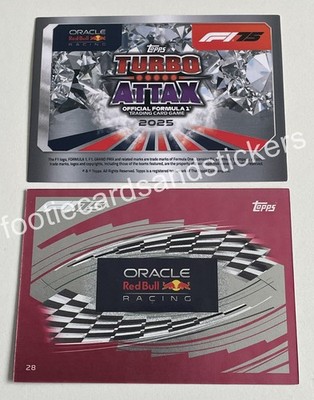 #28 Oracle Red Bull Logo PINK PARALLEL Topps 🇮🇳 F1 Turbo Attax 2025 | eBay