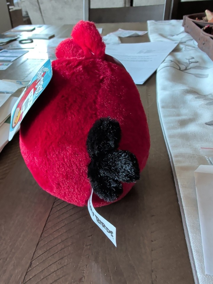 NEW With TAGS Angry Birds Plush Red Bird Toy Stuffed Animal | eBay