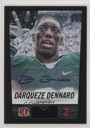 2014 Panini Hot Rookies Rookie Signatures Black /15 Darqueze Dennard ...