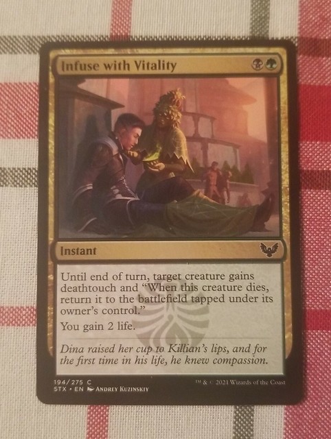 MTG Infuse with Vitality Strixhaven: School of Mages 194/275 Regular ...