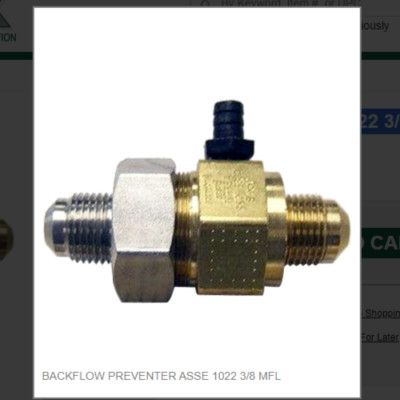BACKFLOW PREVENTER ASSE 1022 3/8 MFL # ABF-1FLL | eBay