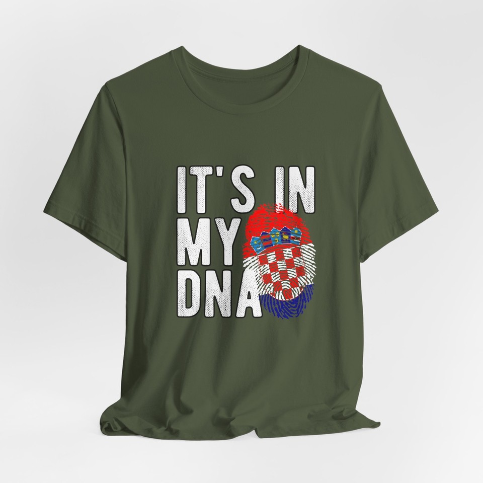 Croatian Pride Tee - It's In My DNA, Unisex T-Shirt, Croatia Heritage ...