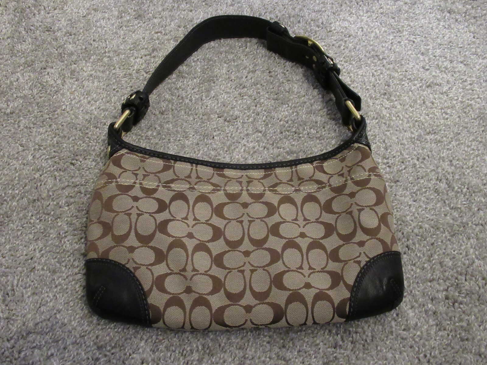 Coach Signature Classic C Logo Satchel Bag Handbag - Gem