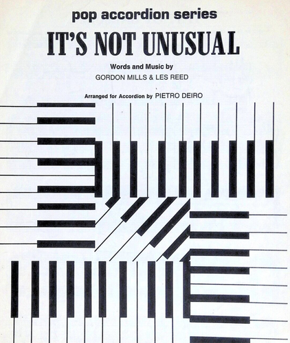 It's Not Unusual Sheet Music Accordion Solo Pietro Deiro Gordon Mills ...