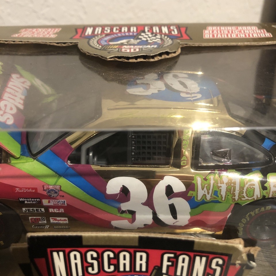NEW Racing Champions Nascar Gold Diecast Bank Wildberry Skittles #36 ...