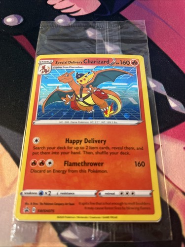 Special Delivery Charizard Pokemon Center Promo Card Sealed SWSH075 | eBay