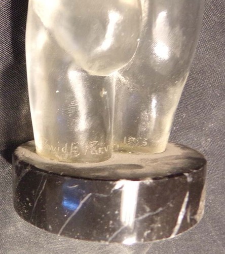David Parvin "Untitlted"Acrylic woman figure sculpture Hand Signed Make ...