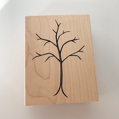 Denami Design Tree Bare Branches Rubber Stamp Wood Mounted Nature NEW ...
