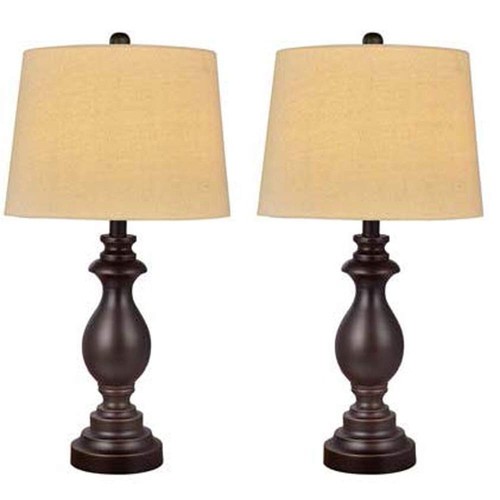 Cory Martin W-1632-USB-2PK Table Lamp, Oil Rubbed Bronze, 2 Each | eBay