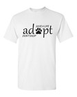 Adopt Save A Life Shirt Pet Rescue Tee Men Unisex Dog Lover Humane ...