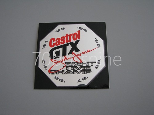 JOHN FORCE 8 TIME FUNNY CAR CHAMPION LOGO NHRA DRAG RACING STICKER ...