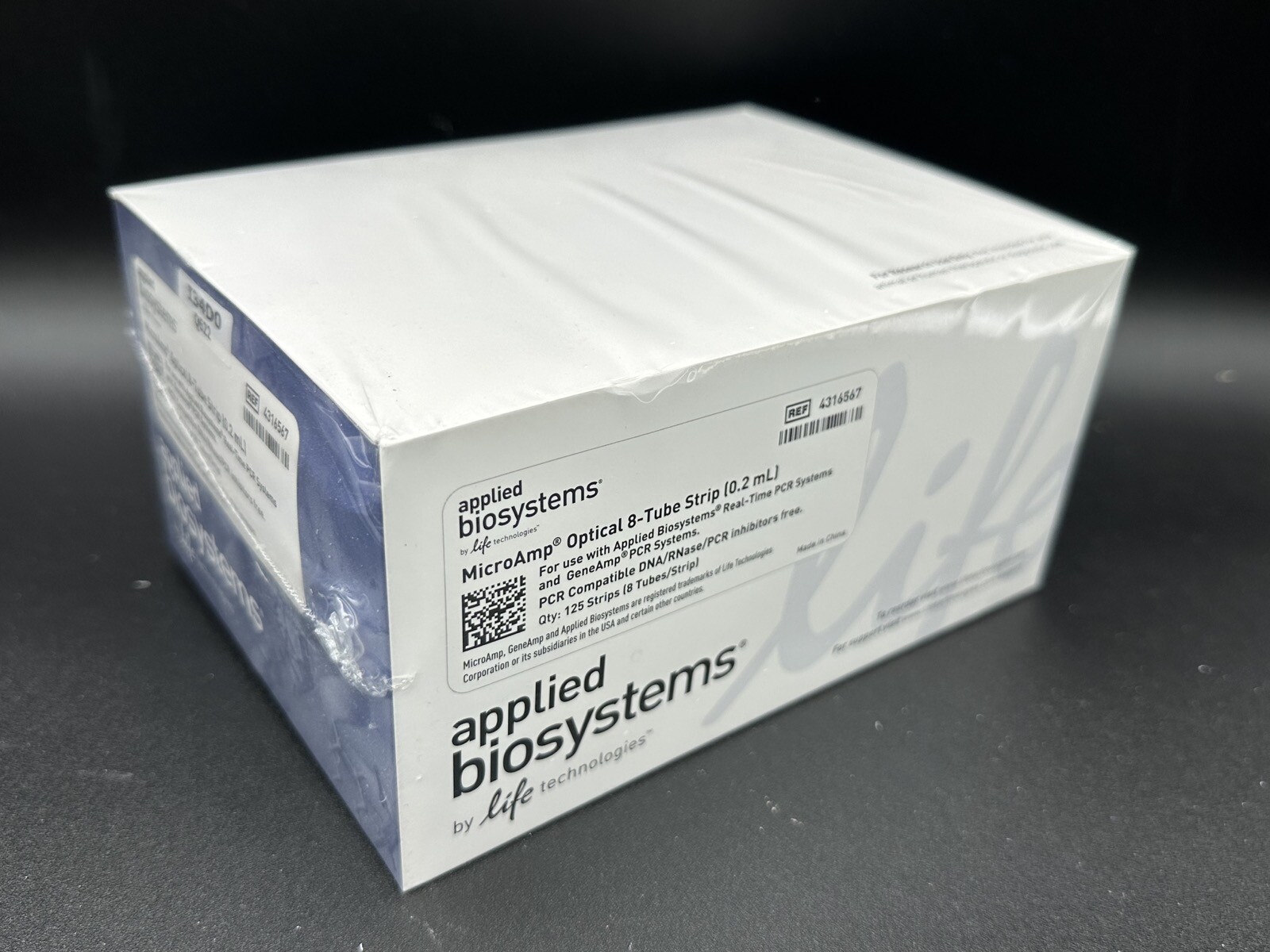 APPLIED BIOSYSTEMS MicroAmp Optical 0.2mL 8-Tube Strips PCR 4316567 ...