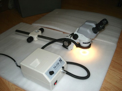 NIKON SMZ645 MICROSCOPE w/ Nikon High Intensity Illuminator + 2 Lens ...