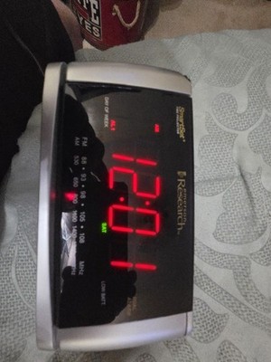 Emerson Research CKS3528 SmartSet Time Projection Dual Alarm Clock AM ...