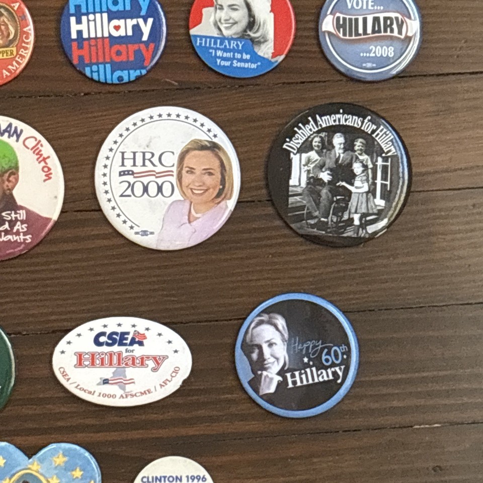 35 Different Hillary Clinton Senate Presidential Campaigns Button ...