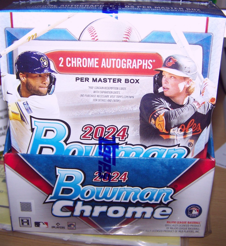 2024 BOWMAN CHROME BASEBALL HOBBY MASTER BOX (2 AUTOS) BRAND NEW ...