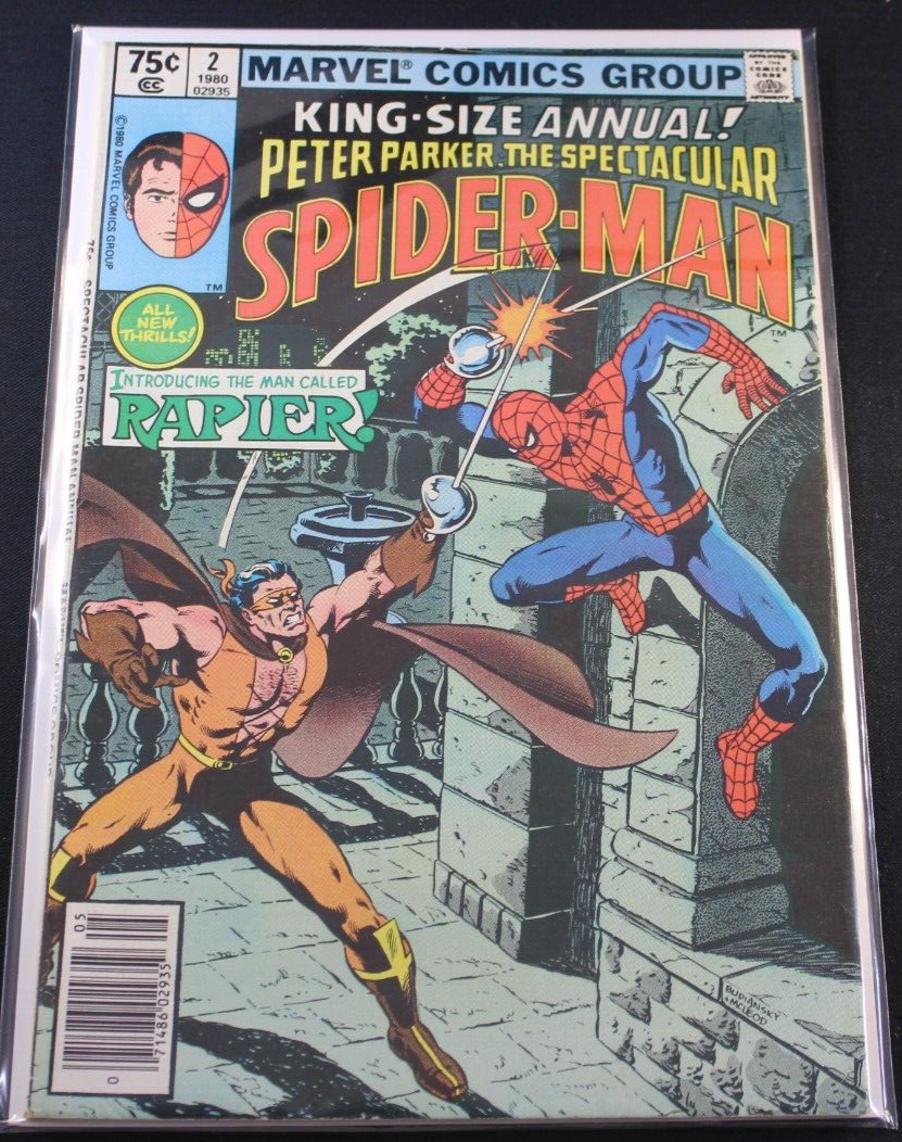 Peter Parker Spectacular Spiderman Annual 2 1st Rapier Appearance Comic ...