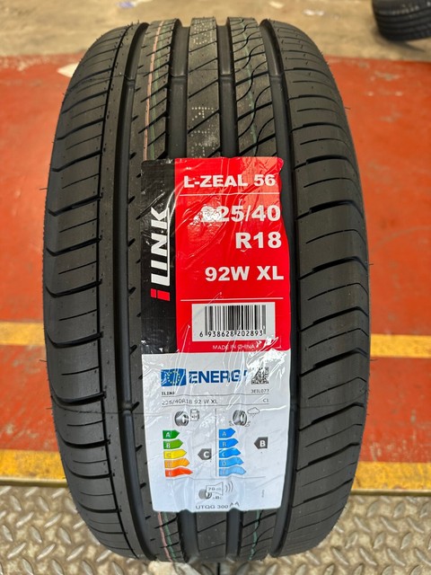 225 40 18 ILINK L-ZEAL 56 HIGH MILEAGE TYRE WITH C B RATINGS 225/40R18 ...