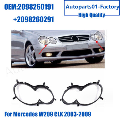 1 Pair Front Left Right Headlight Gaskets For Mercedes Benz W209 CLK ...