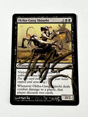 MTG Magic Okiba-Gang Shinobi Signed Artist Proof X1 BOK Kamigawa Mark ...