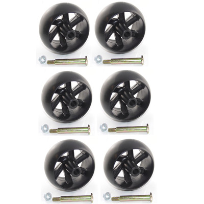 (6) 5" Deck Wheels Compatible With Husqvarna 174873, 532174873, 133957 ...
