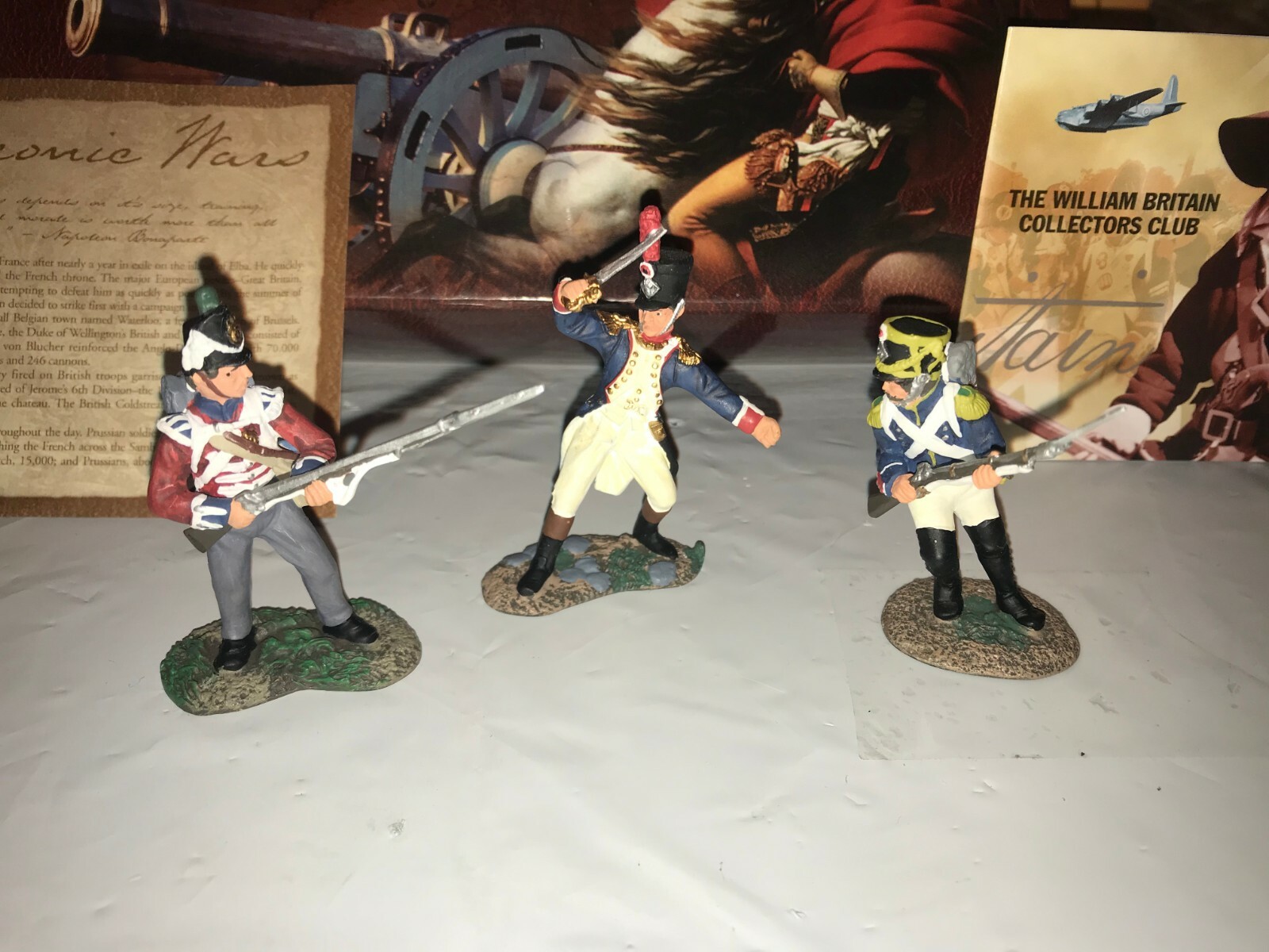 W.BRITAIN NAPOLEONIC WAR BRITISH COLDSTREAM GUARDS DEFENDING SET #00150 ...