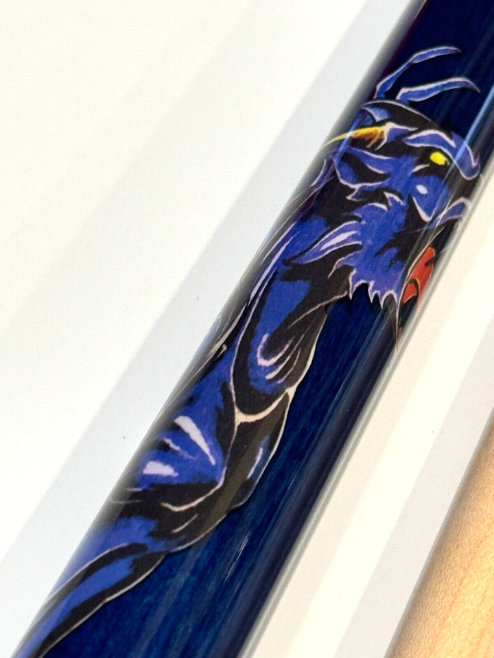 VIKING BLUE DRAGON POOL CUE 13.00 MM VIKORE SHAFT NEW SHIPS FREE N FREE ...