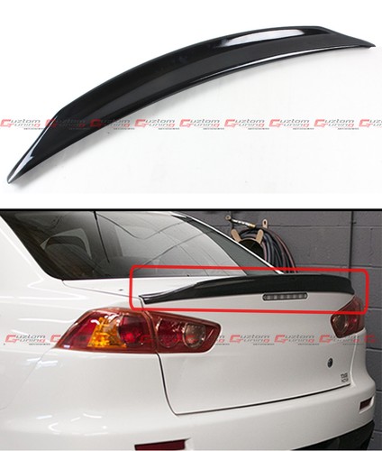 For 2008-2017 Mitsubishi Lancer EVO X 10 Duckbill Gloss Black Trunk ...