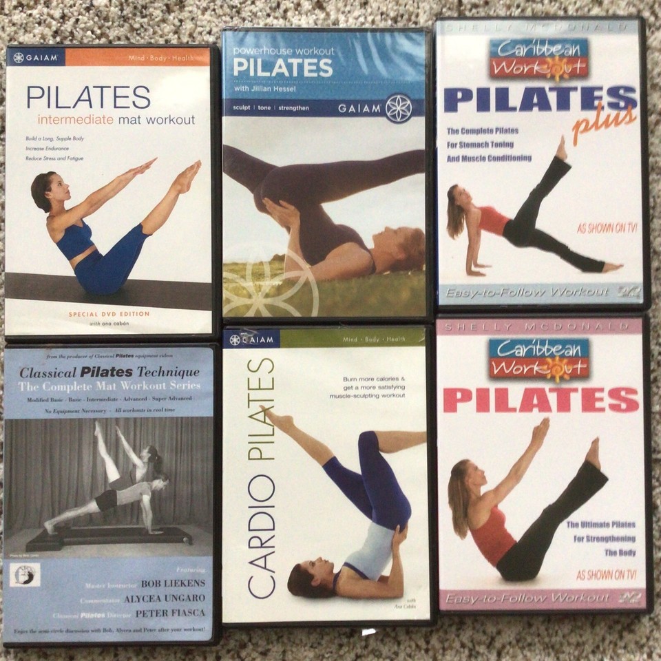 Fitness Workout Pilates DVDs Lot Of 33 Exercise Cardio Pregnancy Core ...