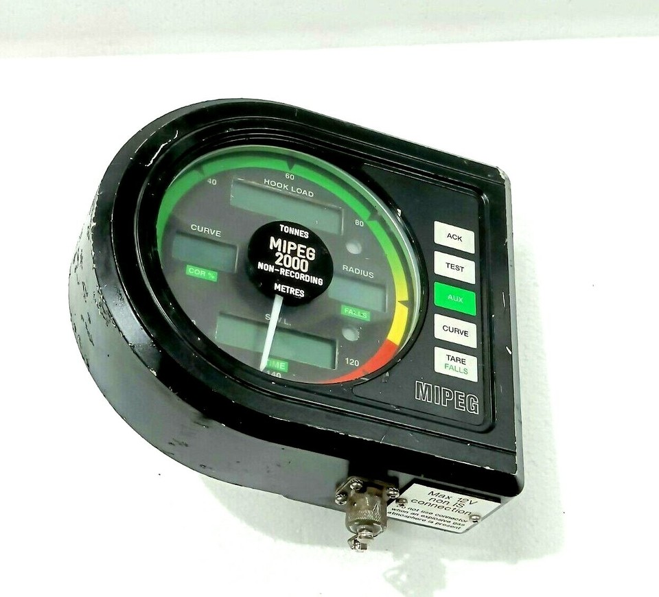 AADI -TONNES MIPEG 2000 Safe Load Indicator Crane Monitoring SLI ...