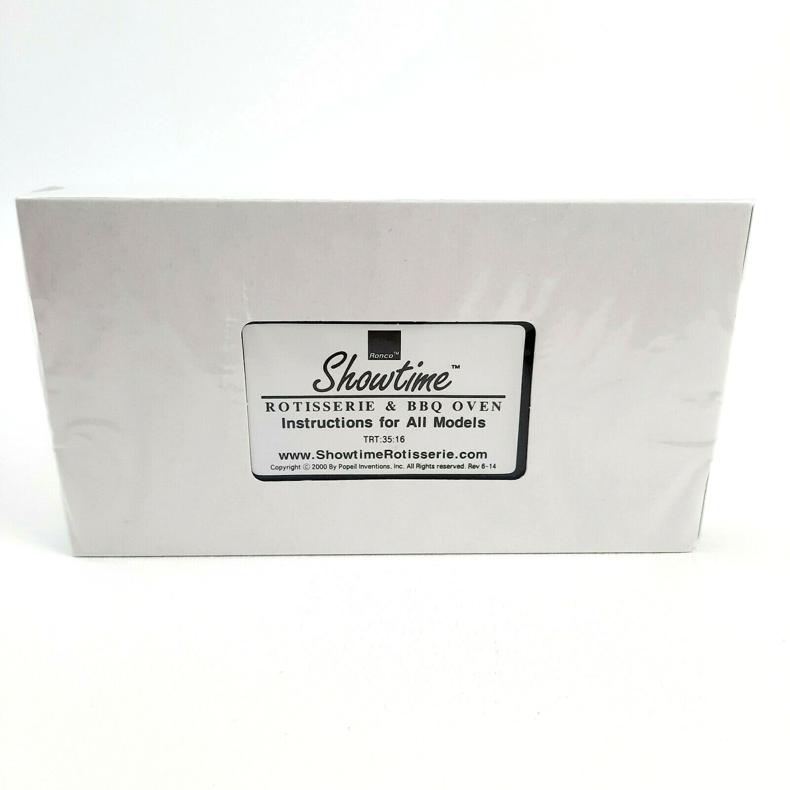 NEW FACTORY SEALED Showtime Rotisserie Grill BBQ Oven VHS Instructions ...