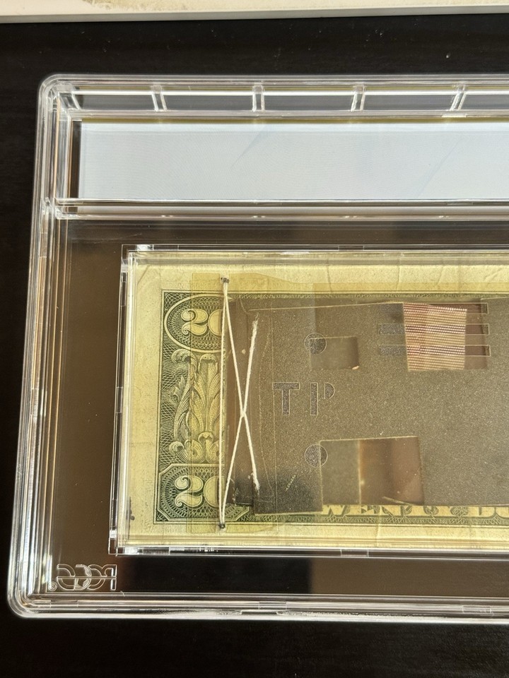 $20 Twenty Dollar FRN Disarmed Exploding Dye Pack PCGS Genuine Bank ...