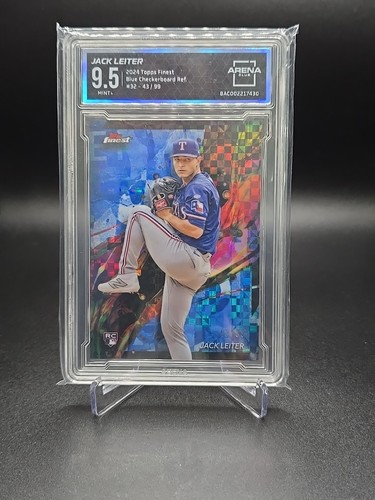 2024 Topps Finest - Common Jack Leiter #32 Blue Checkerboard Refractor ...