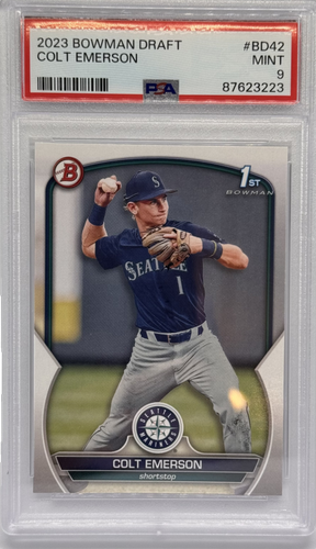 2023 Bowman Draft Colt Emerson #BD-42 1st Seattle Mariners PSA 9 | eBay