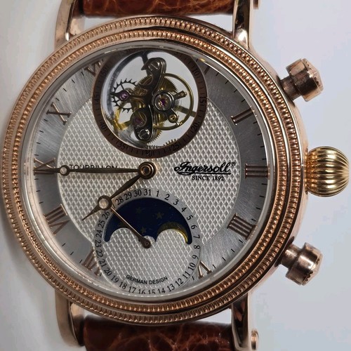 Ingersoll Tourbillon Moon Phase Watch 42.5mm Rose Gold Limited Edition ...