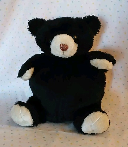 Dollar Tree Fat Round Chubby Black Bear Teddy Stuffed Animal Plush Toy ...