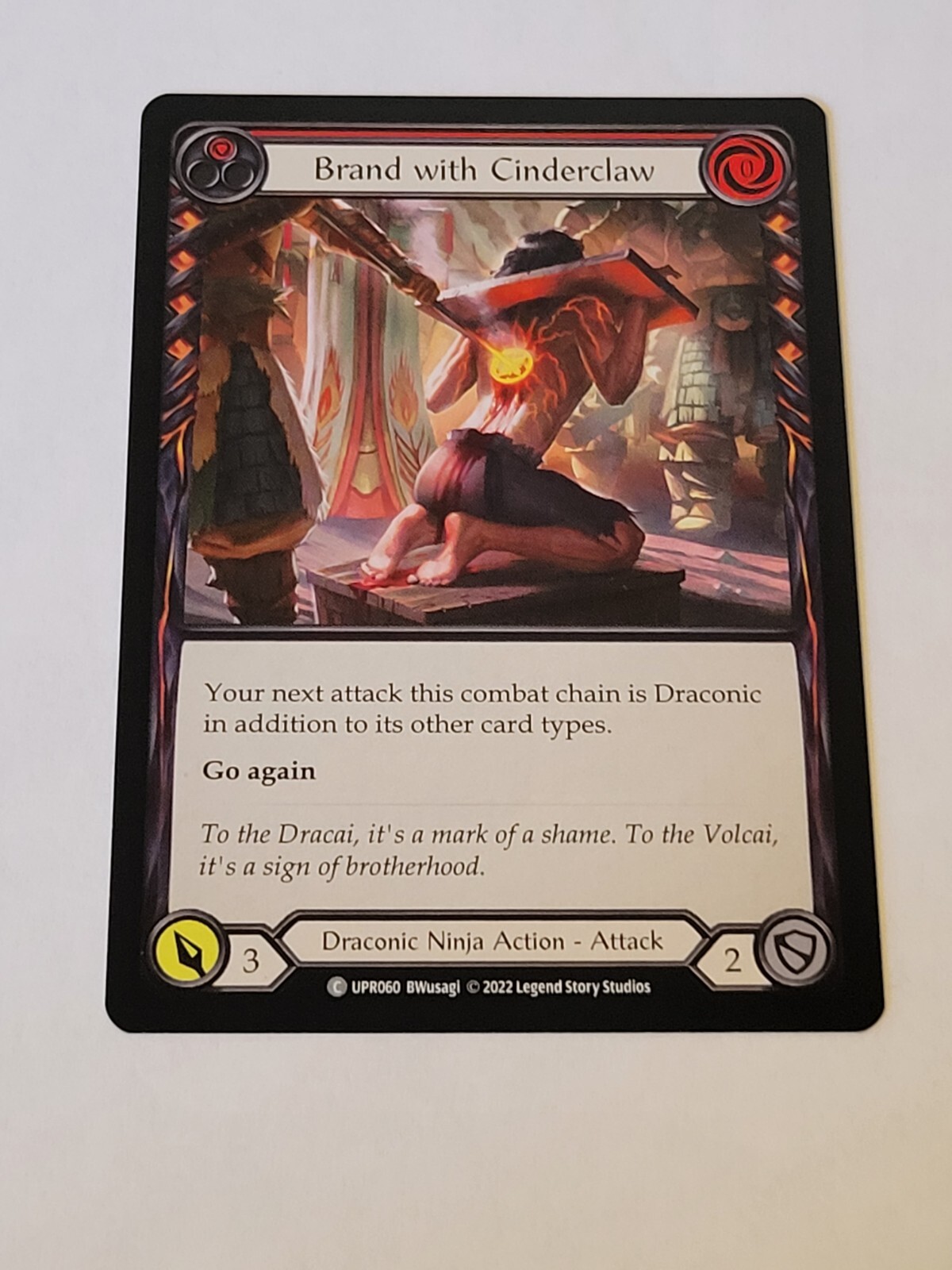 Brand with cinderclaw (red) uprising NM Flesh And Blood | eBay