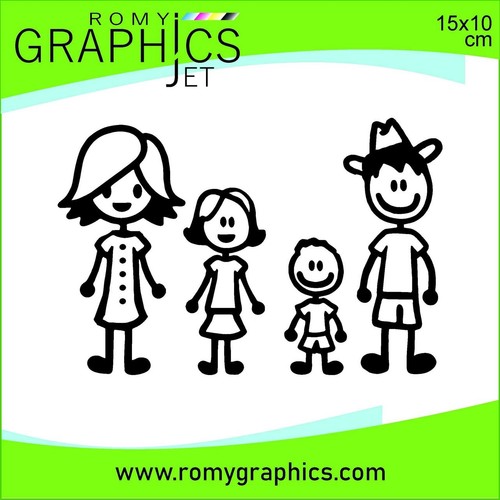 Car Decal stickers Family ON BOARD - Black color - | eBay Australia