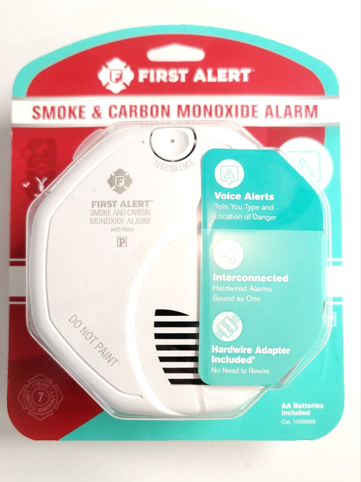 First Alert SC0500 Battery Operated Smoke and Carbon Monoxide Alarm ...