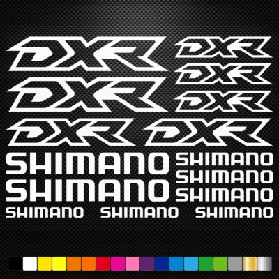SHIMANO DXR - KIT Vinyl Decals Stickers Sheet Bike Frame Cycle Cycling ...