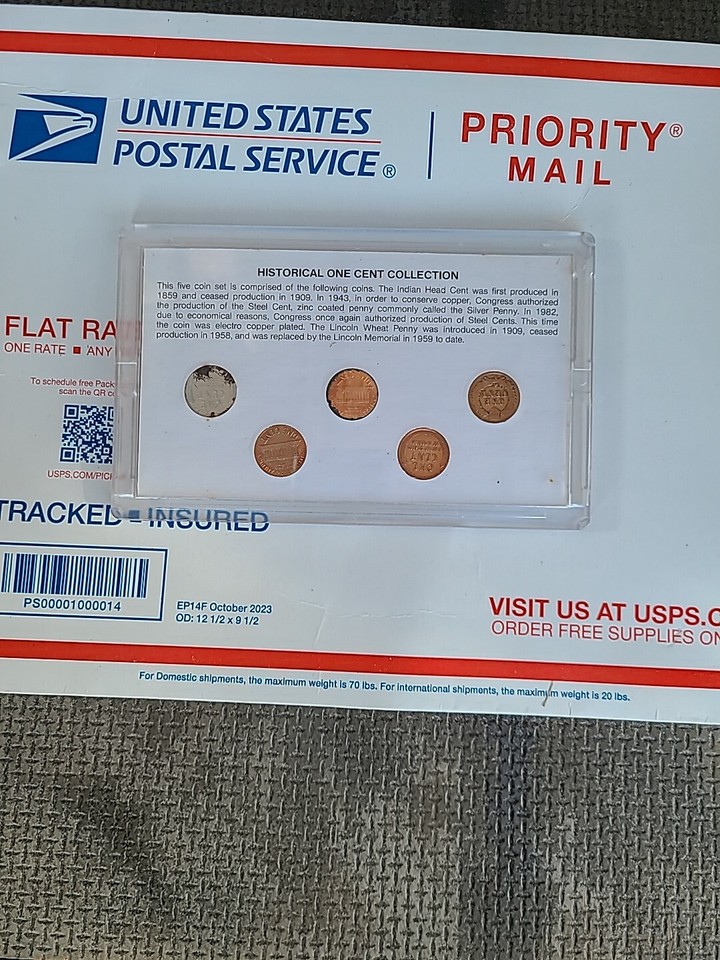 The Historical One Cent Collection 5 Coins | eBay