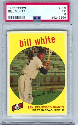 1959 Topps Bill White RC, Card #359, Graded PSA 5 | eBay