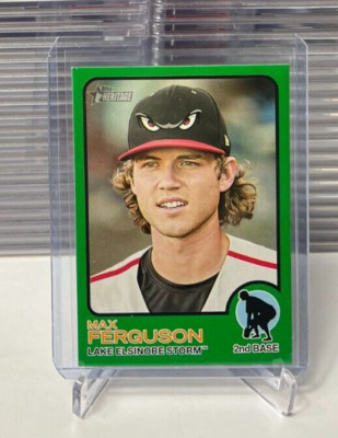 2022 Heritage Minor League - MAX FERGUSON - GREEN - ROOKIE RC #38/75 | eBay