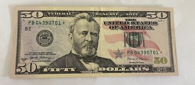50 dollar bill star note | eBay