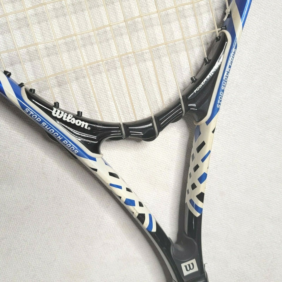 Wilson Tour Slam Tennis Racket Racquet Power Strings Stop Shock Pads 4 ...