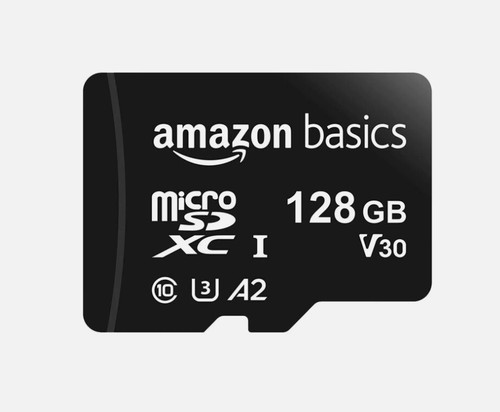 Amazon Basics Micro SDXC Memory Card with Full Size Adapter 128 GB ...