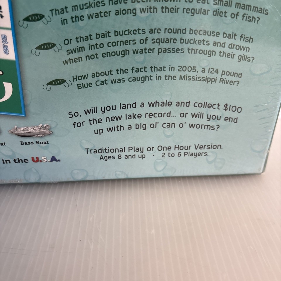 Fishin-Opoly Fishing Monopoly Board Game Made USA Fishin Opoly Sealed ...
