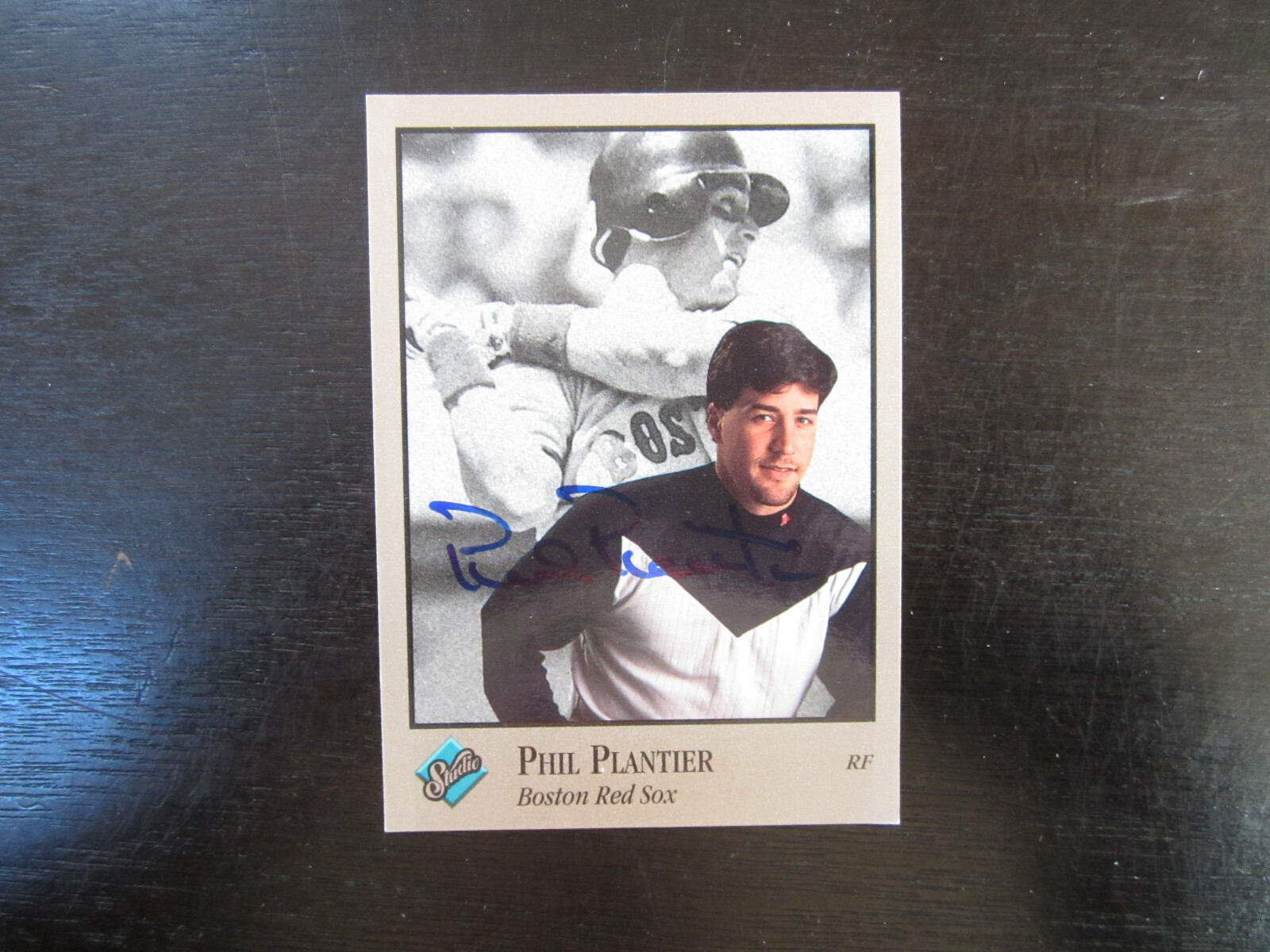 1992 Studio # 136 Phil Plantier Autograph Signed Card (B) Boston Red ...