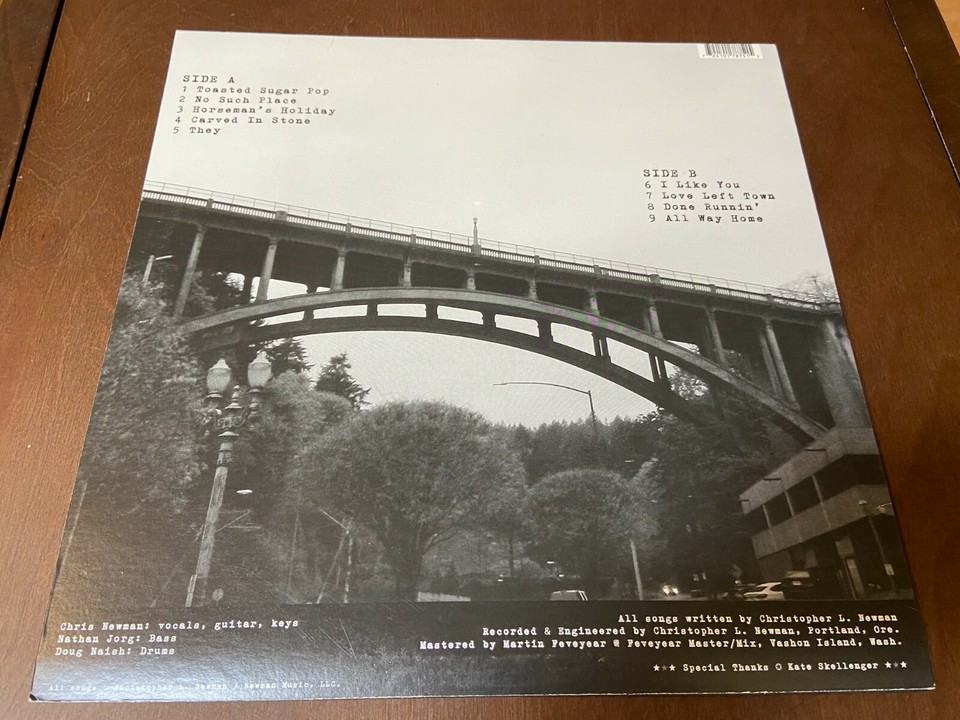 Chris Newman Deluxe Combo~Love Left Town~VG+/VG+ SELF RELEASED~Portland ...
